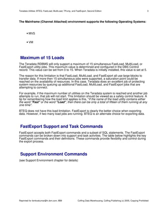 Teradata utilities-fast export | PDF | Databases | Computer Software and Applications