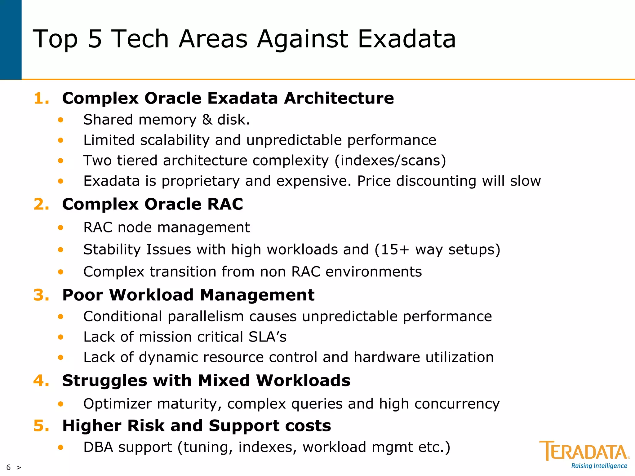Teradata vs-exadata | PPT