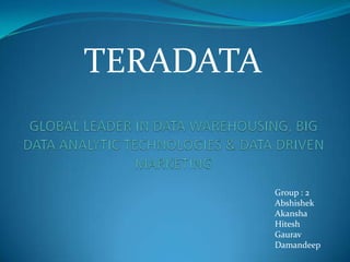 CRM Tera data corporation | PPTX