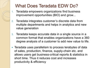 Teradata introduction | PPTX