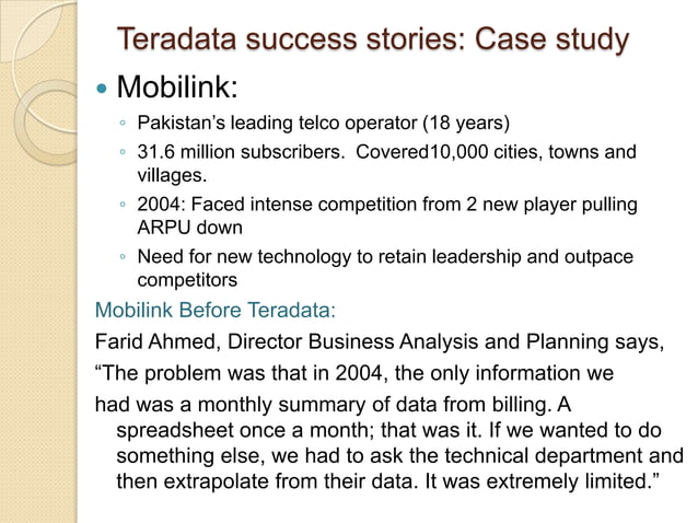 Teradata introduction | PPTX
