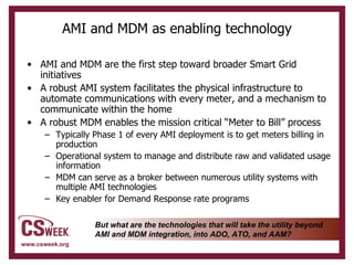 Itron and Teradata: Active Smart Grid Analytics | PPT