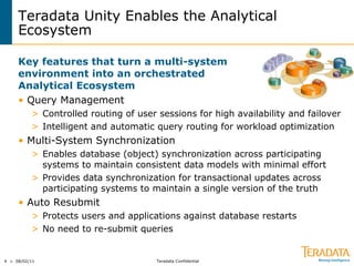 Teradata unity | PPT