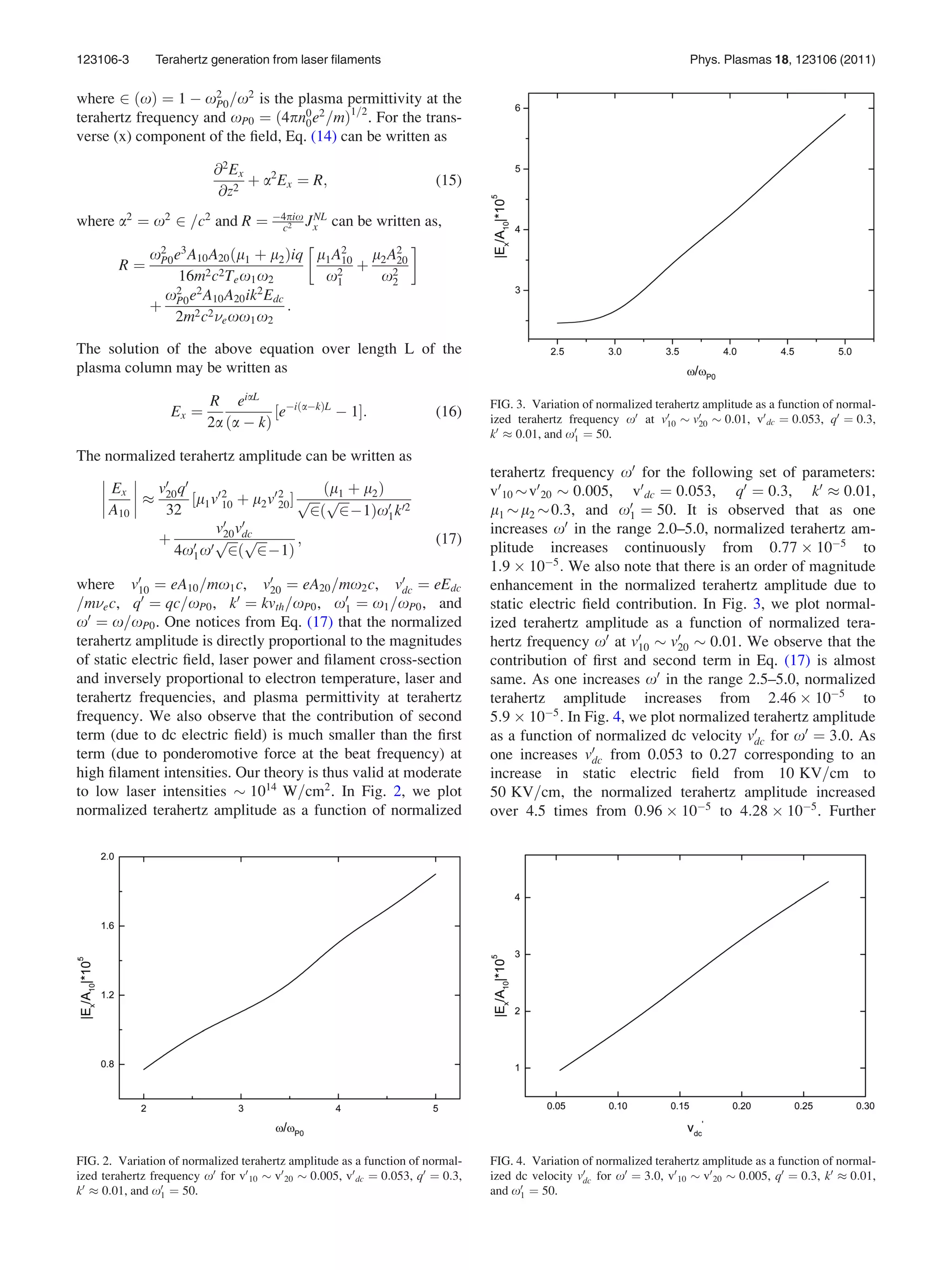 Terahertz Generation From Laser Filaments In The Presence Of A Static