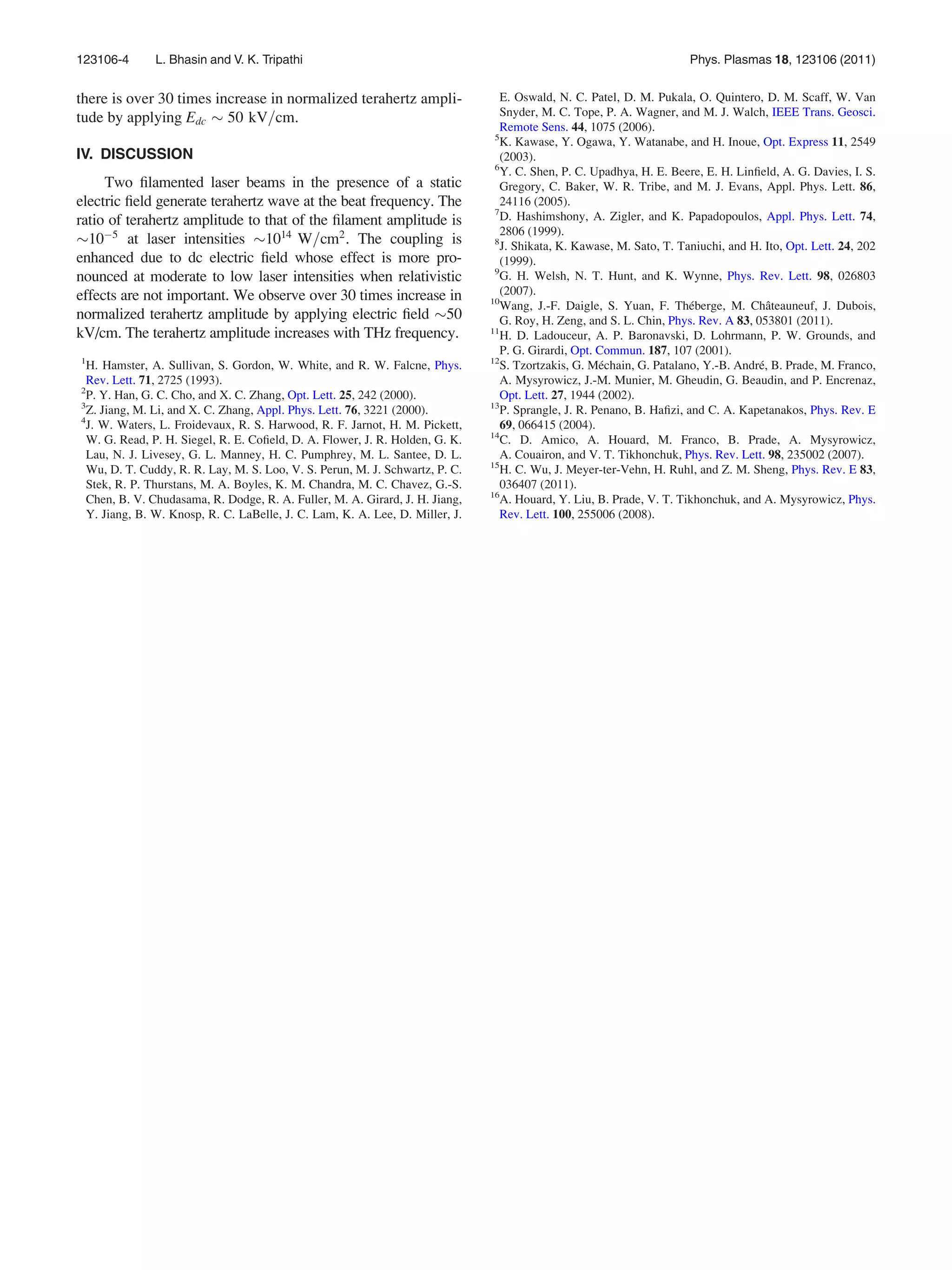 Terahertz Generation From Laser Filaments In The Presence Of A Static
