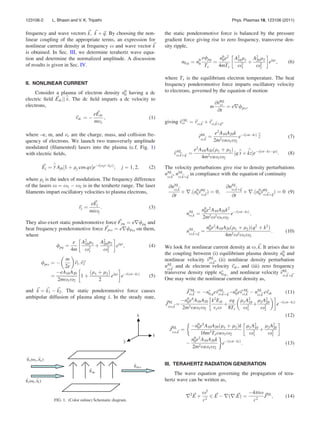 Terahertz generation from laser filaments in the presence of a static electric field in a plasma ...