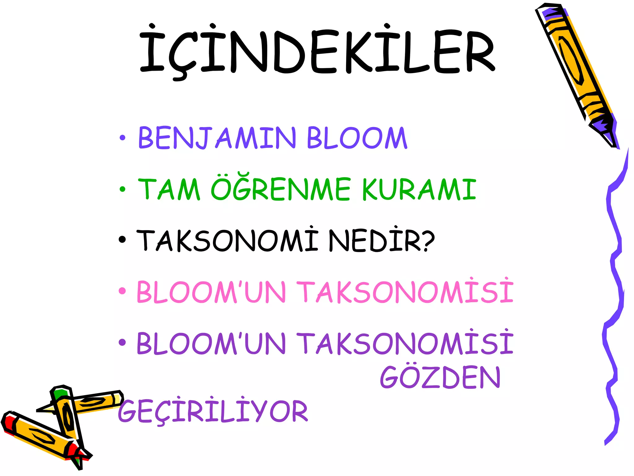 Bloom Taksonomi Sunumu | PPT