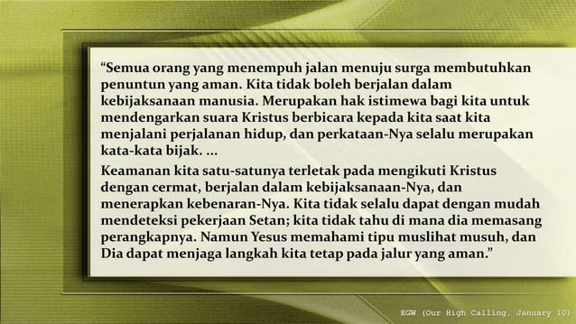 Sekolah Sabat - Triwulan 2 2024 - Pelajaran 3 | PPT