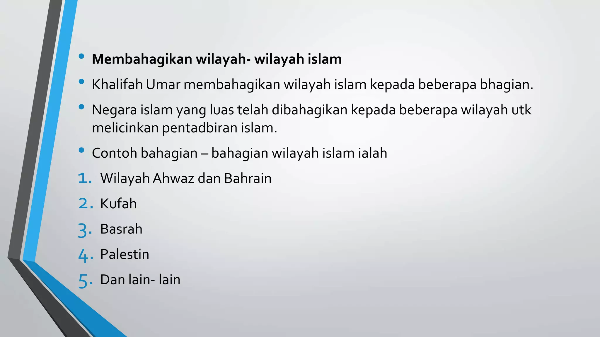 Sejarah Sem 2- Terangkan latar belakang saidina umar dan sumbangannya ...