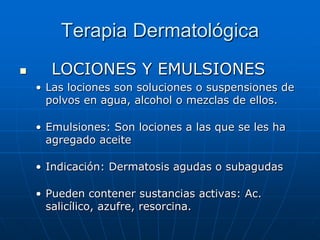 Terapeutica Dermatologica Topica | PPSX
