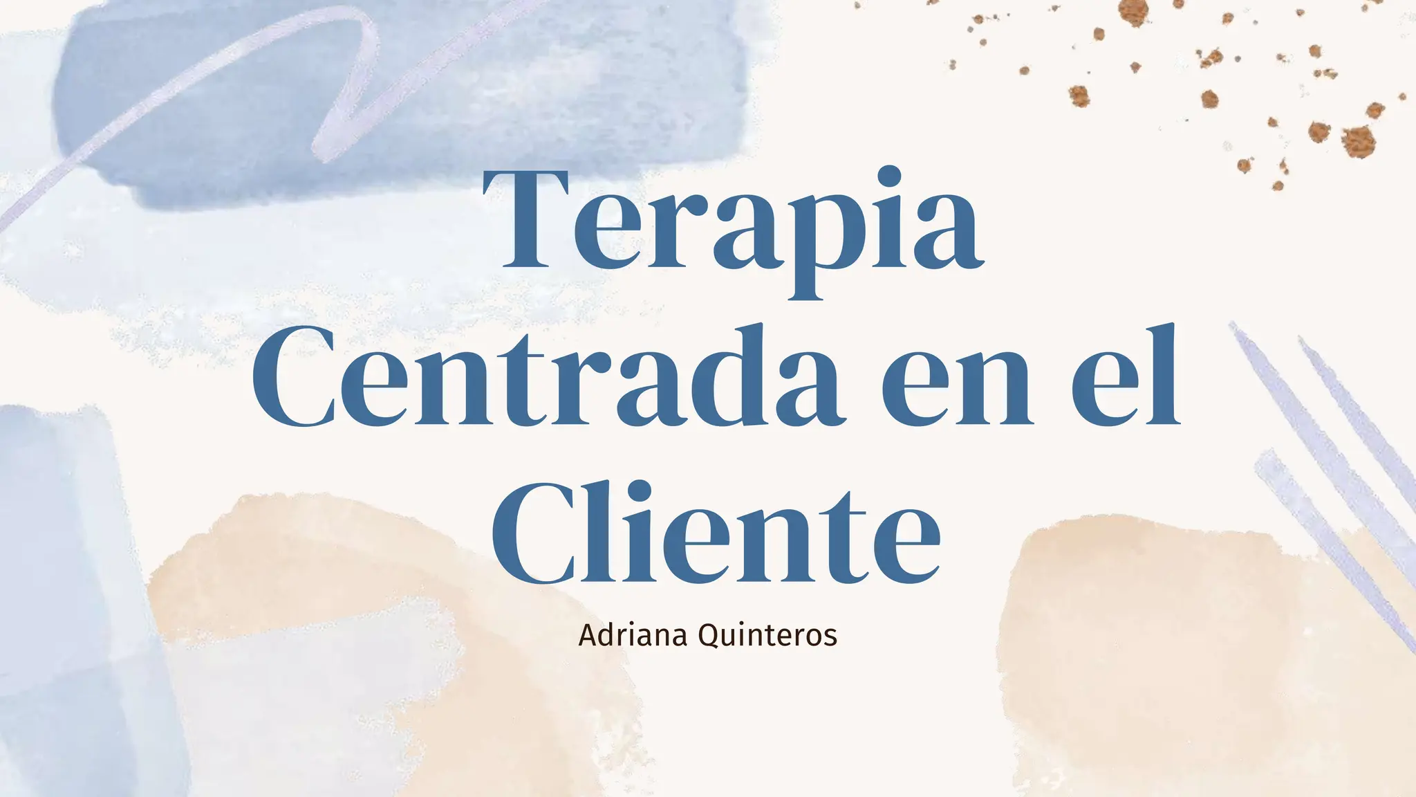 Terapia centrada en el cliente de acuerdo a Carls Rogers | PPTX