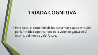 Triada Cognitiva De Aaron Beck