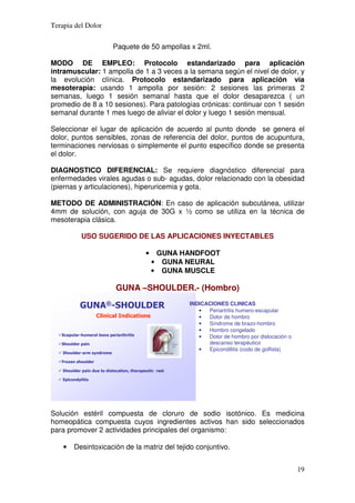 Terapia del dolor Guna | PDF