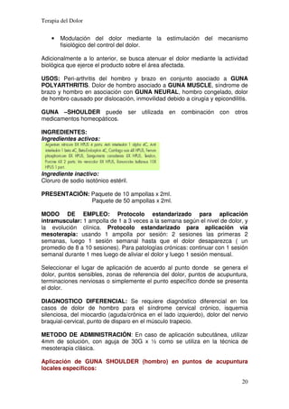 Terapia del dolor Guna | PDF