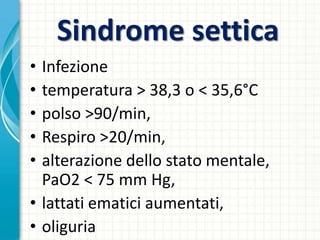 Terapia dello shock settico | PPTX