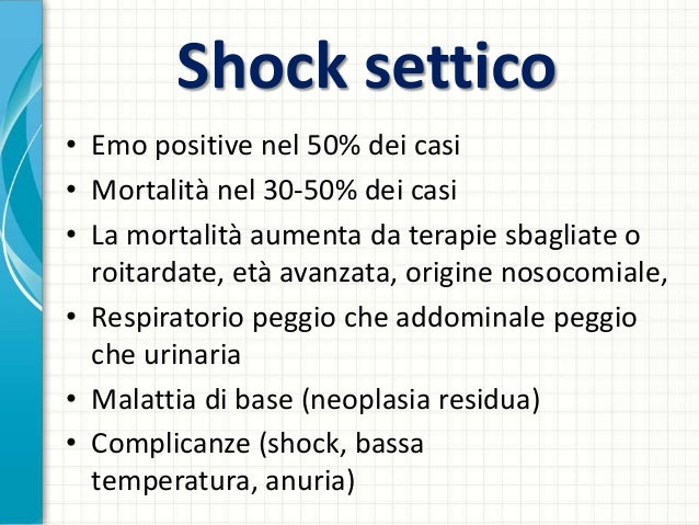 Terapia dello shock settico