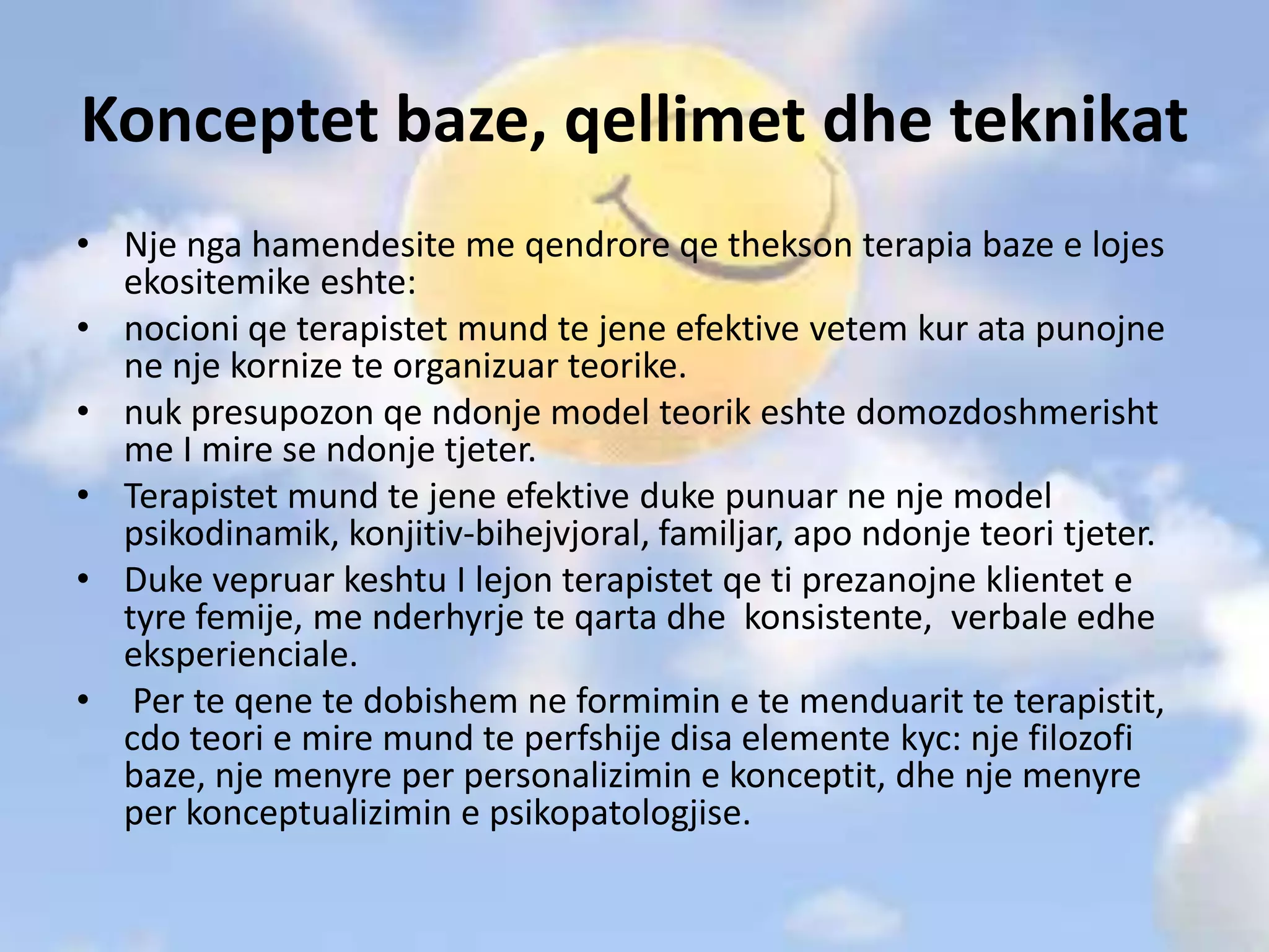 Terapia e lojes ekosistemike | PPTX