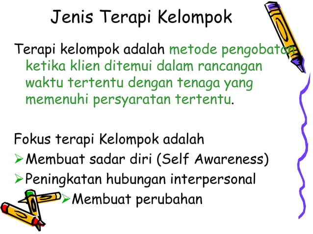 Terapi aktifititas kelompok untuk mahasiswa keperawatan | PPT