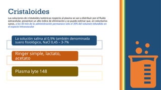 Terapias de Hidratación endovenosa recapitulacion | PPTX