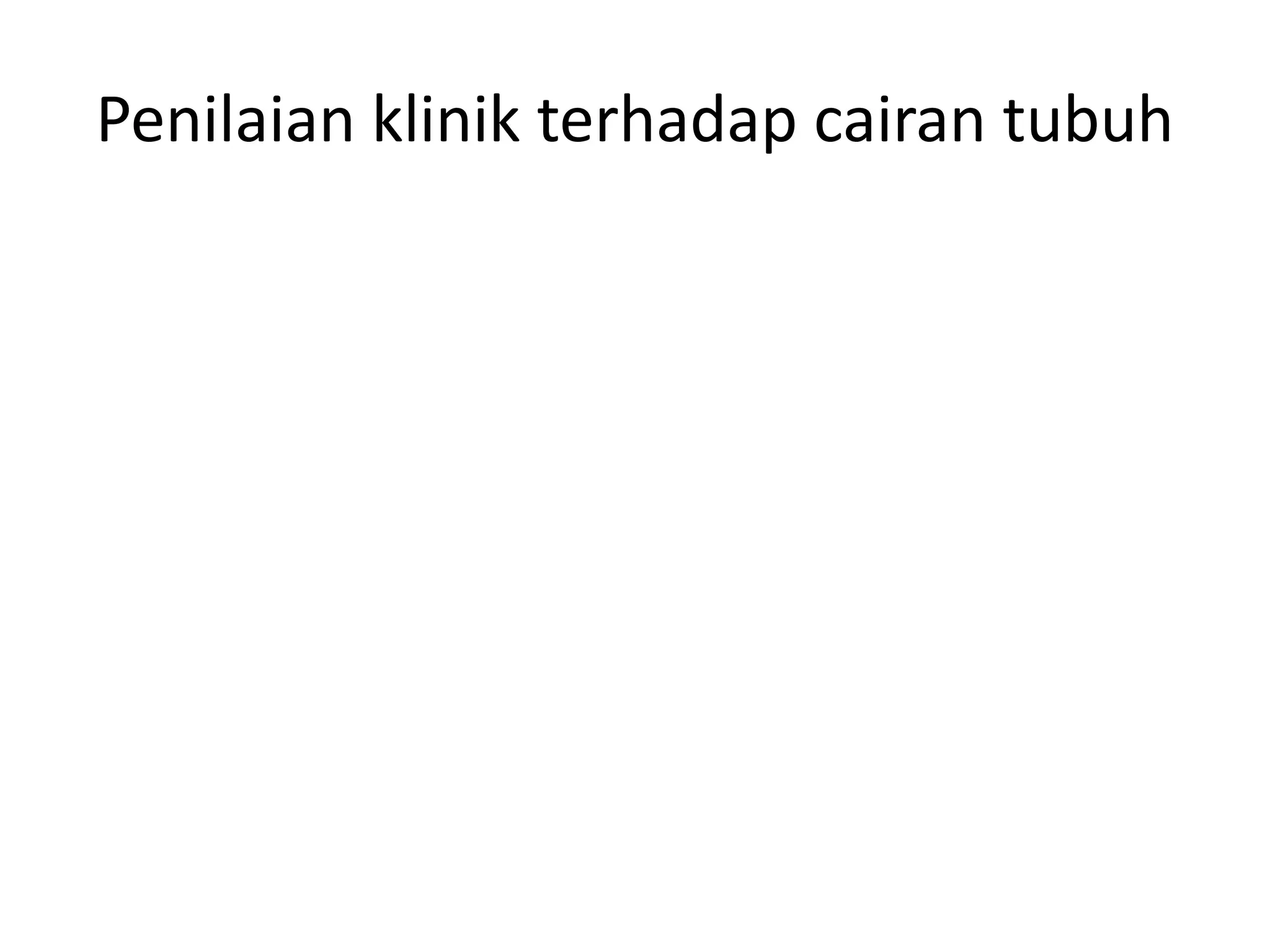 Terapi cairan | PPTX