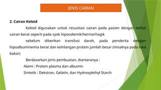 TERAPI CAIRAN 2024 materi anestesi pada pasien | PPTX