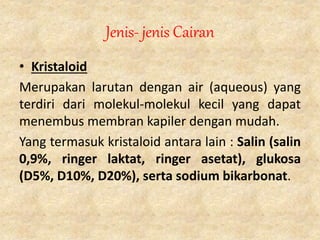 Terapi Cairan & Elektrolit | PPTX