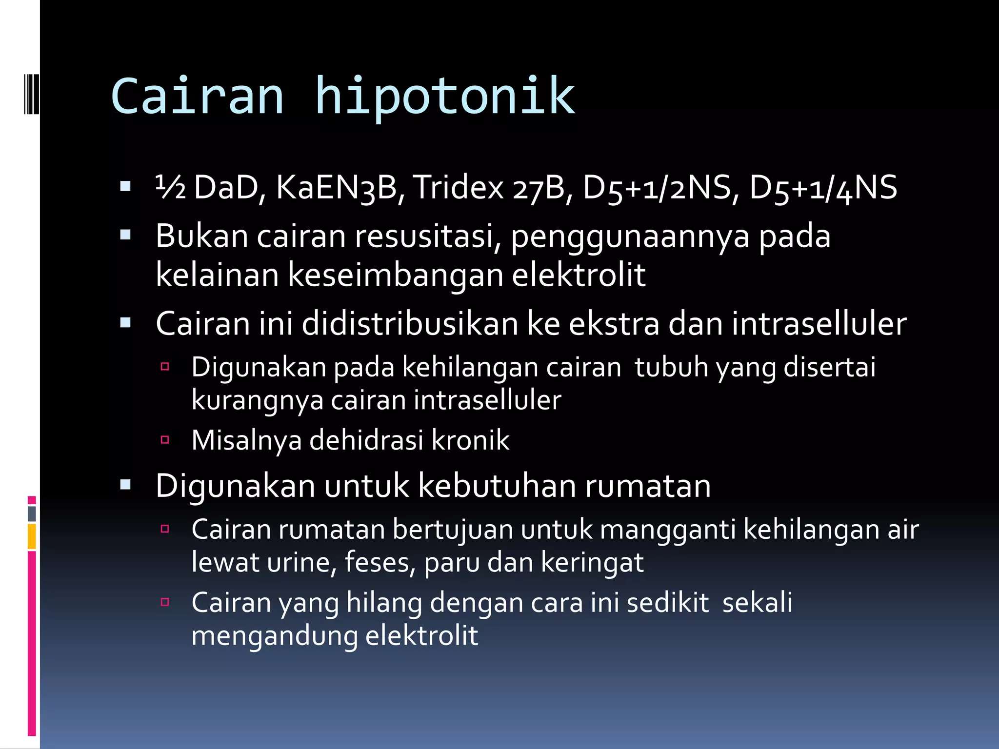 Terapi cairan pada anak | PPTX