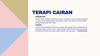 Terapi cairan preoperatif, pengganti kehilangan cairan saat puasa ...