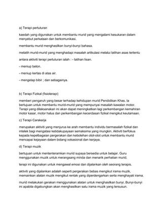 Terapi cara kerja | DOCX