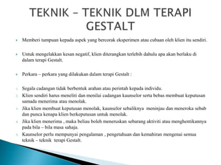 Terapi gestalt oum | PPTX