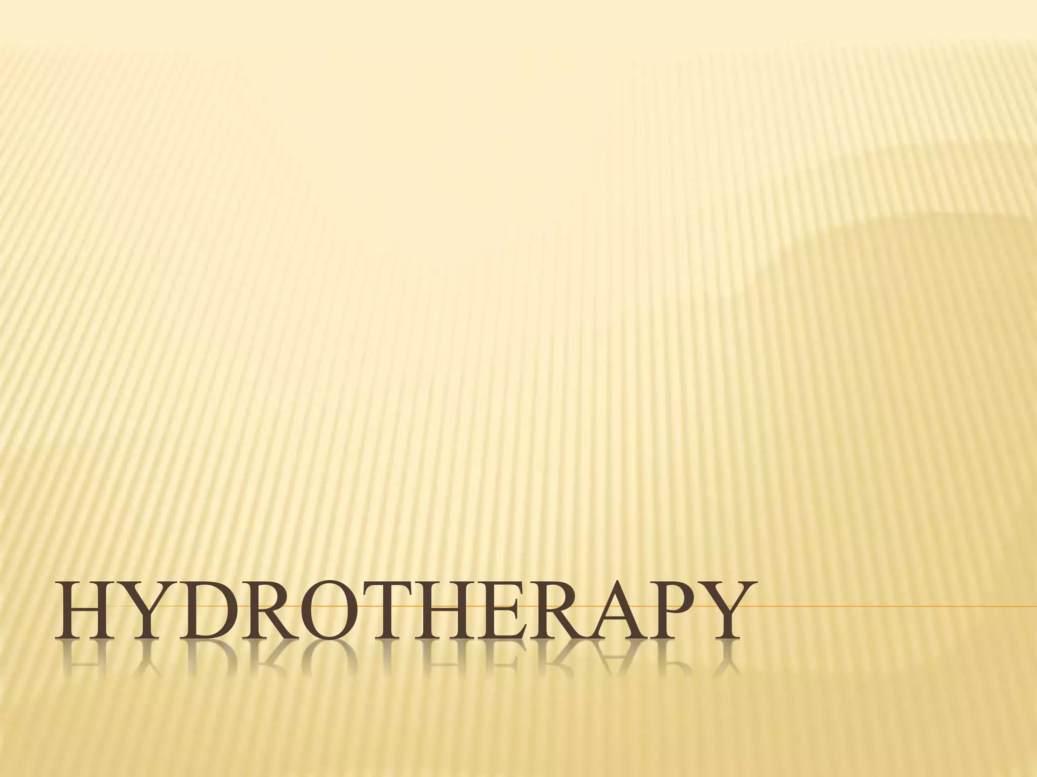 Terapi hidro dan terapi aktino | PPTX