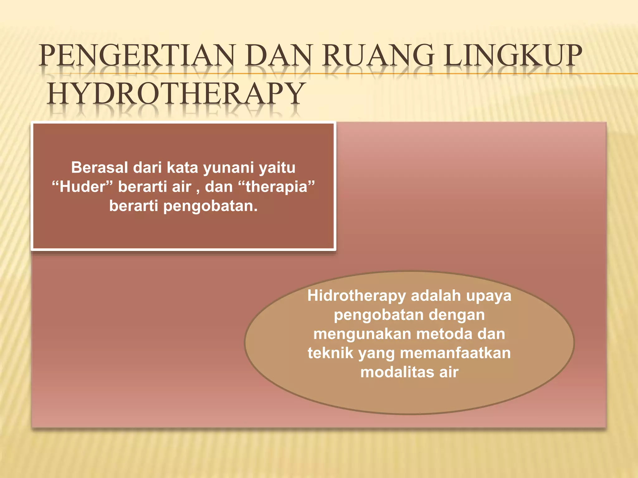 Terapi hidro dan terapi aktino | PPTX