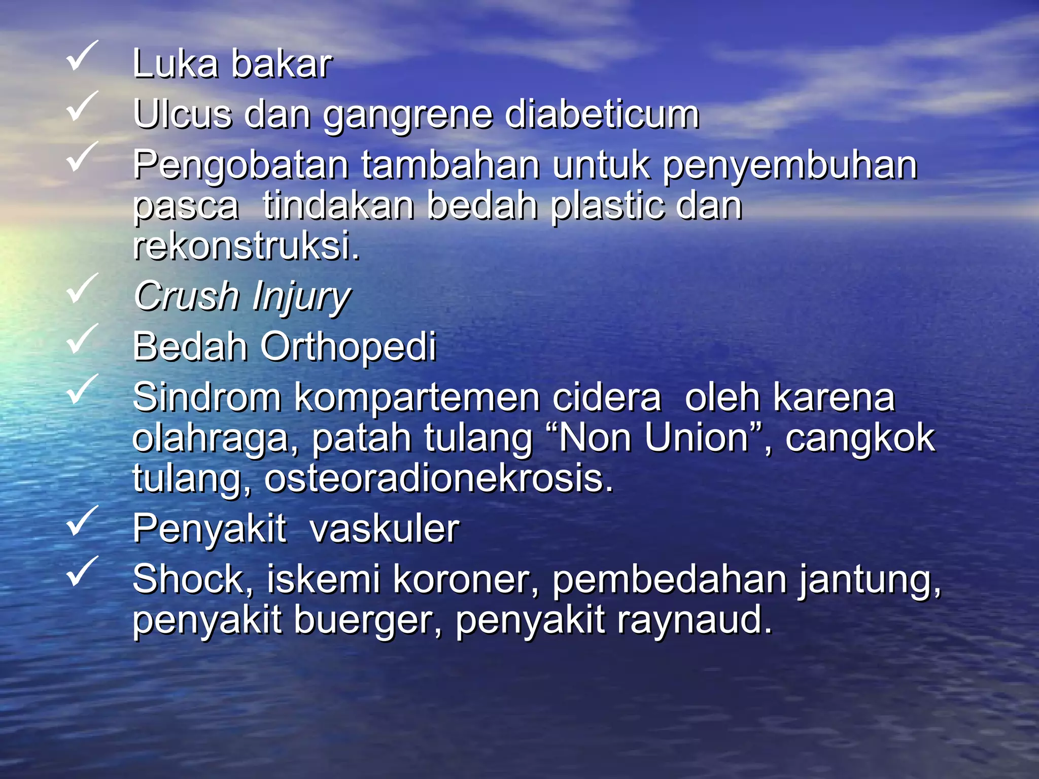 Terapi hyperbaric chamber | PPT