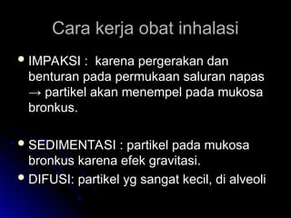 Terapi_Inhalasi untuk terapinperadangan paru | PPT