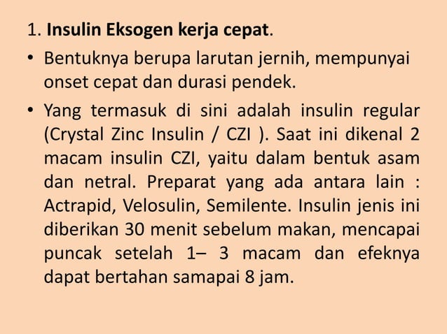 Terapi insulin | PPTX