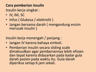 Terapi insulin | PPTX