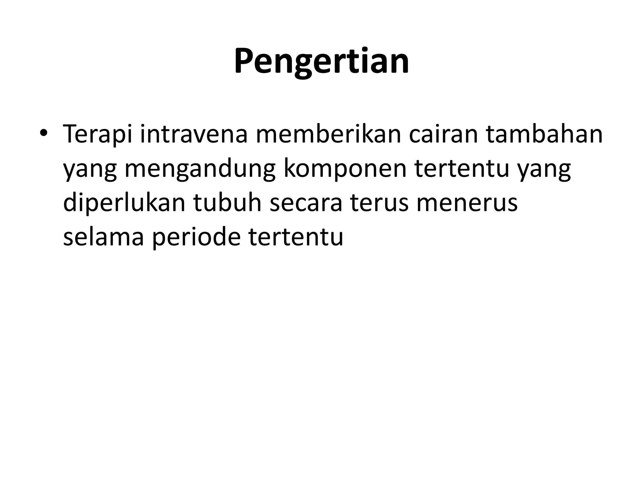 Terapi intravena | PPTX