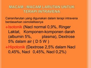 Terapi intravena | PPTX