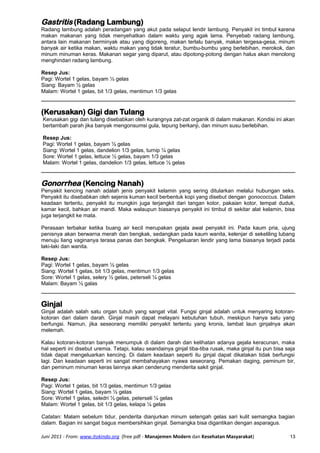 Terapi jus jenis penyakit dan resep terapinya(2) | PDF