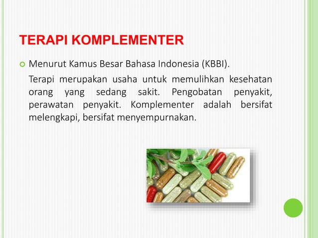 Terapi Komplementer HIV-AIDS Keperawatan | PPTX