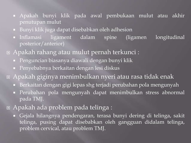 Terapi manual TMJ dalam Fisioterapi | PPTX