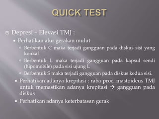 Terapi manual TMJ dalam Fisioterapi | PPTX