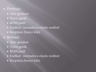 Terapi manual TMJ dalam Fisioterapi | PPTX