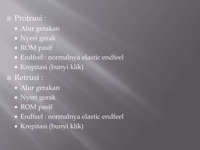 Terapi manual TMJ dalam Fisioterapi | PPTX