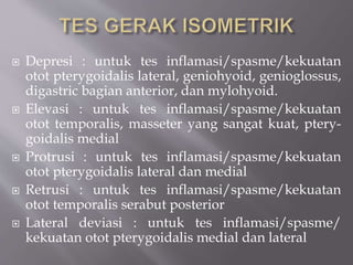 Terapi manual TMJ dalam Fisioterapi | PPTX