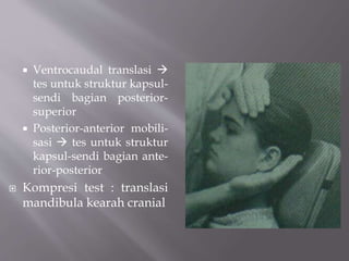 Terapi manual TMJ dalam Fisioterapi | PPTX