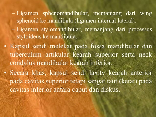 Terapi manual TMJ dalam Fisioterapi | PPTX