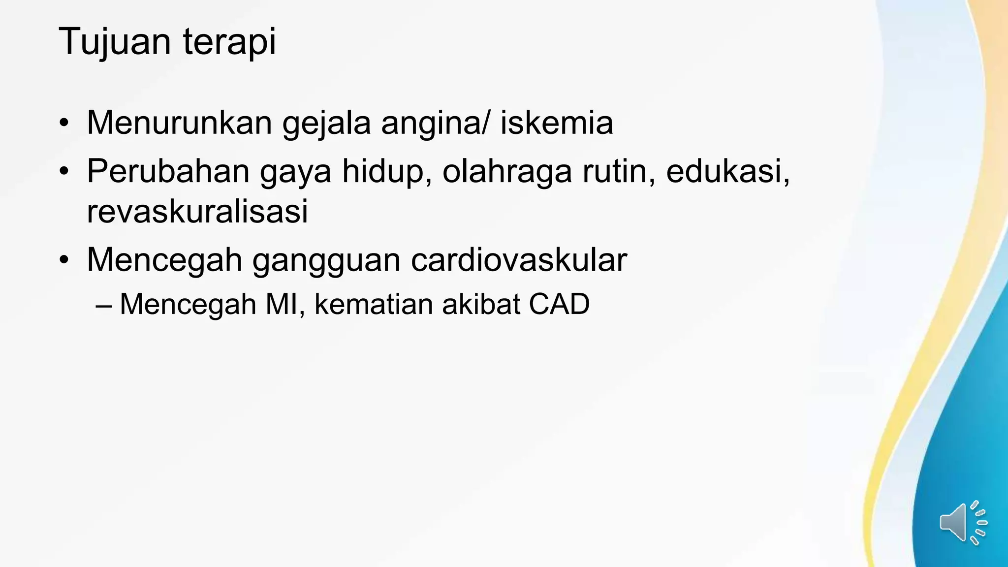 Terapi obat jantung chronic coronary syndrome | PPT