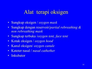 Terapi oksigen | PPT