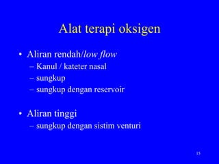 Terapi oksigen | PPT